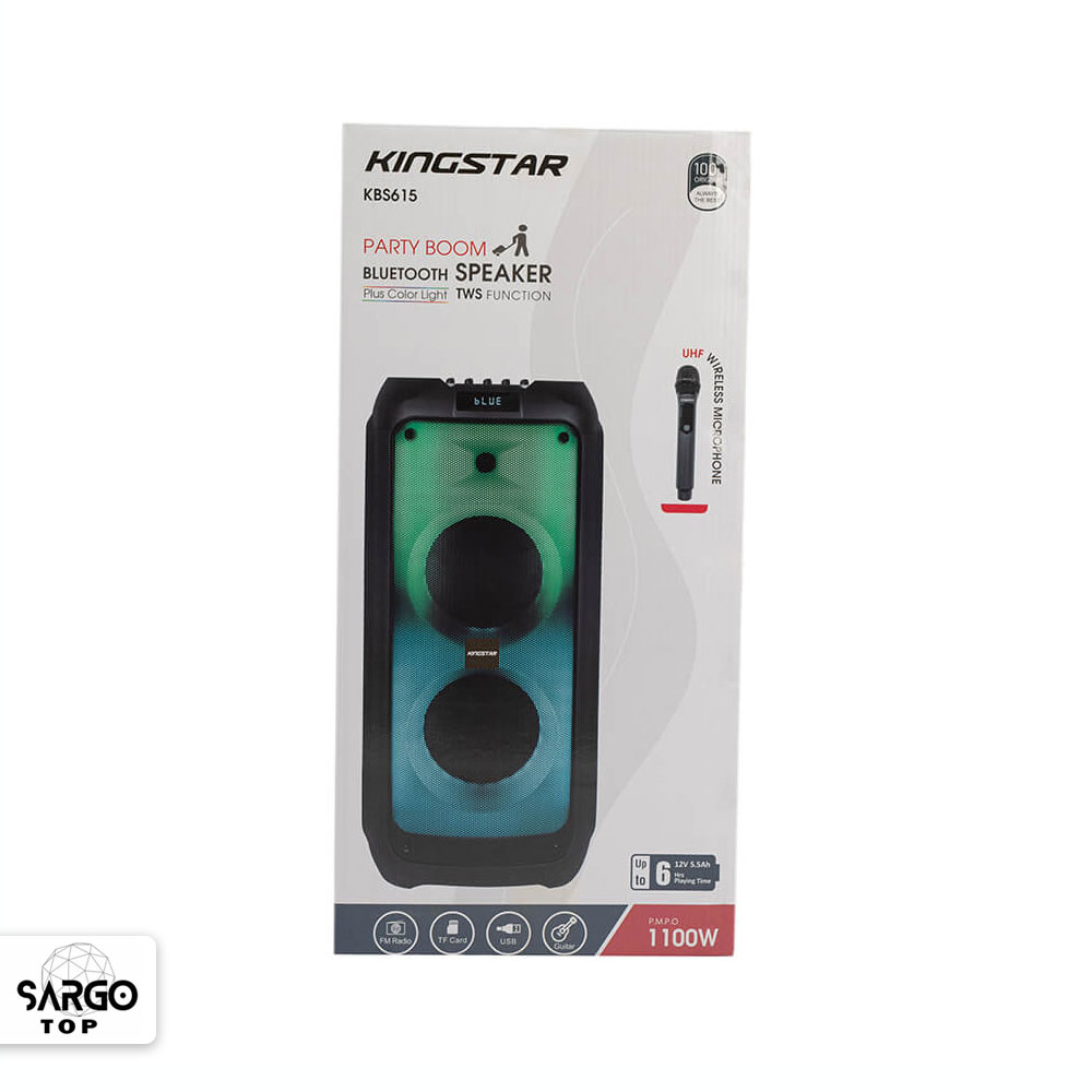 اسپیکر بلوتوثی پارتی بوم کینگ استار مدل KBS615 (گارانتی یکساله متین) - سارگوتاپ
